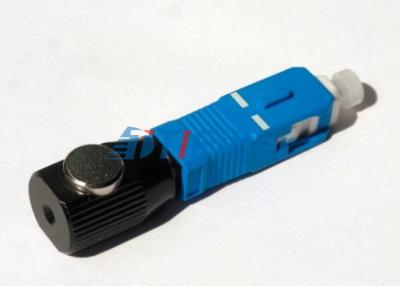 China Round SC Bare Optical Fiber Adapter for FC/SC/ST/LC Connectors with ≤0.3dB Insertion Loss and -40°C to 75°C Operating Range for sale