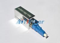 China Square LC Bare Fiber Optic Adapter Ceramic Sleeve Metal Housing Insertion Loss ≤0.2dB for sale