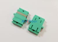 China Aqua OM3 Simplex Duplex Fiber Optic Adapter 125um Ceramic Sleeve for Telecom Network for sale