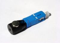 China Compact Bare FC Fiber Optic Adaptor Ceramic Sleeve Metal Housing 0.20dB Loss for sale