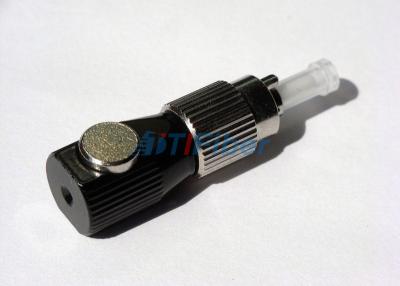 China Compact Bare FC Fiber Optic Adaptor Ceramic Sleeve Metal Housing 0.20dB Loss for sale