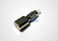 China Compact Bare FC Fiber Optic Adaptor Ceramic Sleeve Metal Housing 0.20dB Loss for sale