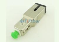 China 15dB SC APC Fiber Optic Attenuator Female to Male Metal Housing 1310nm 1550nm for sale