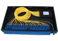 China 19 Inch PLC Splitter Box Rack Mounted Fiber Optical Terminal 430x250mm 1U 1-32 Ports -40°C to +60°C for sale