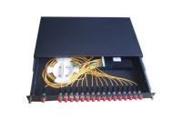 China 19 Inch PLC Splitter Box Rack Mounted Fiber Optical Terminal 430x250mm 1U 1-32 Ports -40°C to +60°C for sale