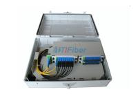 China IP65 Outdoor Fiber Optical Distribution Box with PLC Splitter - 350×340×120mm, 32 Core Capacity for sale