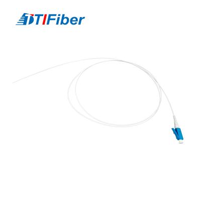 China LC/UPC Simplex Singlemode G652D G657A Fiber Optic Pigtail with 0.2dB Insertion Loss and -40°C to 80°C Temperature Range for sale