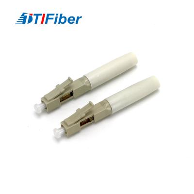 China Multimode LC UPC Fiber Quick Connector Plastic Fast Connector for FTTH Solution 0.2dB for sale