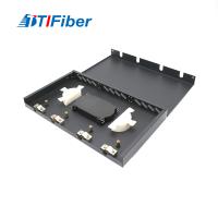 China FTTH 12-24 Core Fixed Type Rack Mount Fiber Optic Patch Panel 19 Inch for sale