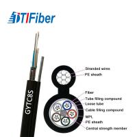 China GYFTC8S FRP SM G652D Aerial Figure 8 Fiber Optic Cable 2-144 Core Outdoor for sale