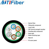 China GYFTS 24 Core Singlemode G652D FRP Direct Buried Fiber Cable for sale