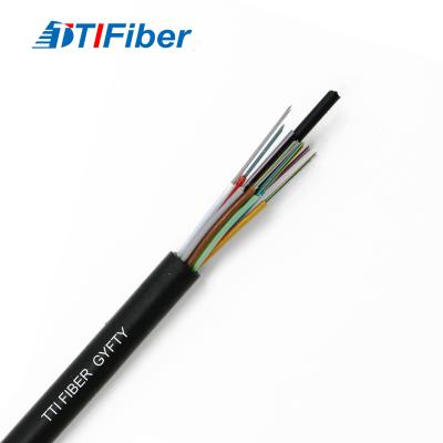 China Outdoor GYFTY G652D 12 96 Core Fiber Optic Cable FRP Strength Member Non Metallic for sale