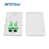 China 2 Ports SC/APC Adapter Mini Fiber Rosette Box For FTTH for sale