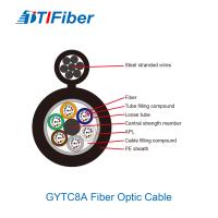 China Outdoor Self Supporting Figure 8 GYTC8A Aerial Fiber Optic Cable 4-144 Cores G652D for sale