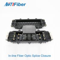 China Outdoor Waterproof Inline Fiber Optic Splice Closure 96 Cores PP PC for sale