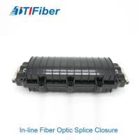China Outdoor Waterproof Inline Fiber Optic Splice Closure 96 Cores PP PC for sale