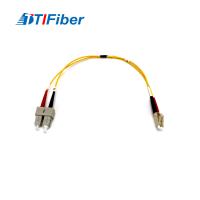 China 2.0mm Yellow G652D SC LC Fiber Optic Jumper 1m for sale