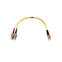 China 2.0mm Yellow G652D SC LC Fiber Optic Jumper 1m for sale