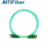 China SC/APC to SC/APC 1.6mm Simplex SM G657A2 Fiber Optic Patchcord 1.5m 3.5m Aqua LSZH for sale