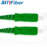 China SC/APC to SC/APC 1.6mm Simplex SM G657A2 Fiber Optic Patchcord 1.5m 3.5m Aqua LSZH for sale