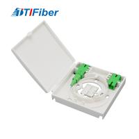 China SC/APC UPC 2 Ports 86 Type Fiber Optic Mini Termination Box FTTH Wall Mounted 186×116×41mm IP65 for sale