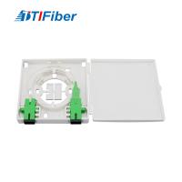 China SC/APC UPC 2 Ports 86 Type Fiber Optic Mini Termination Box FTTH Wall Mounted 186×116×41mm IP65 for sale