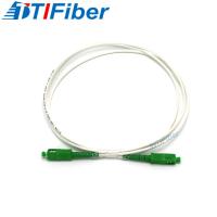 China G657A2 LSZH White Fiber Optic Patchcord SM Simplex 3.0mm SC APC to SC APC for sale