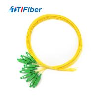 China PVC LSZH Fiber Optic Pigtails 10PCS Single Mode SC APC 0.9mm 1.5M for sale