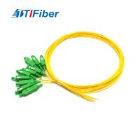 China PVC LSZH Fiber Optic Pigtails 10PCS Single Mode SC APC 0.9mm 1.5M for sale