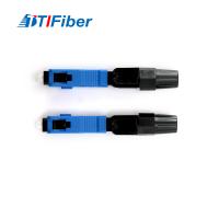 China SC UPC Fiber Optic Quick Connector for FTTH Field Installable 3mm Drop Cable for sale