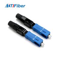 China SC UPC Fiber Optic Quick Connector for FTTH Field Installable 3mm Drop Cable for sale