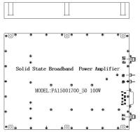 China DC 24V 100W Broadband Power Amplifier 1500-1700MHz with 50dB Gain and 1950mm Length for sale