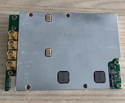 China 2 Channel 30dBm RF Transmitter Amplifier U-Band 470-490MHz with 37dB Gain and 12V Supply for sale