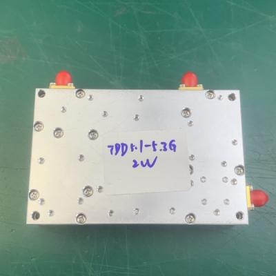 China 5G NR FR1 Broadband Power Amplifier 33dBm 5100-5300MHz TD-LTE COFDM Signal with 28V Supply for sale