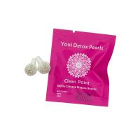 China Herbal Womb Detox Clean Point Tampon Yoni Detox Pearl With Applicator for sale