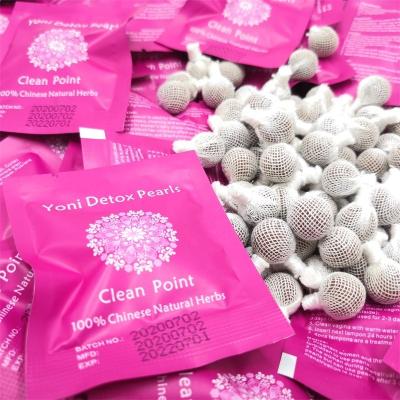 China Natural Herbal Yoni Pearls Tampons Feminine Hygiene Clean Point Pearl for sale