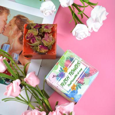 China OEM All Skin Rose Yoni Soap Rectangle Tightening Soap for sale