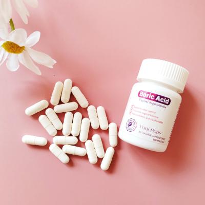 China Wetness Bottle Packaging Yoni Pops Boric Acid Suppositories For Female Gynecological Care for sale