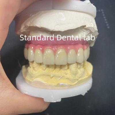 China Malo Bridge Hybrid Zirconia All On Four / Six Zirconia Implant Bridge TItanium Bar for sale
