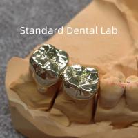 China High Nobel Yellow Dental Gold Crowns Professional Ni Be Free ISO Approved for sale