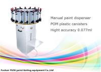 China Semi Automatic paint Fluid Management Colorant Dispenser With POM Plastic Canister for sale