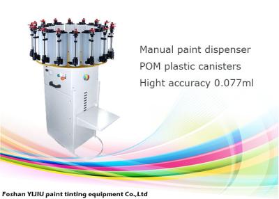 China Semi Automatic paint Fluid Management Colorant Dispenser With POM Plastic Canister for sale
