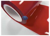 China 80 μm Red HDPE Film Single Side Silicone Coating No Solvent No Slicone Transfer No Residuals for sale