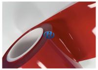 China 80 μm Red HDPE Film Single Side Silicone Coating No Solvent No Slicone Transfer No Residuals for sale