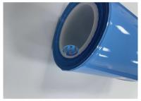 China 40 μm Blue HDPE Film UV Cured Silicone Coating Film Without Silicone Transfer No Residuals for sale