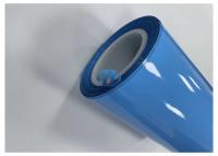 China 80 μm High Density Polyethylene Film Blue UV Cured Silicone Coating Film No Silicone Transfer No Residuals for sale