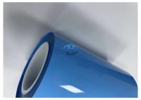 China 120 μm Blue HDPE Film, UV Cured Silicone Coating Film Without Silicone Transfer No Residuals for sale