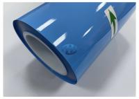 China 50 μm Blue LDPE Double Side Silicone Coating Film Without Silicone Transfer  Residuals for sale