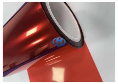 China 80 μm Red PET Silica Gel Coated Film for Metal Plastic Glass Ceramic etc in 3C industries for sale