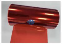 China 80 μm Red PET Silica Gel Coated Film for Metal Plastic Glass Ceramic etc in 3C industries for sale